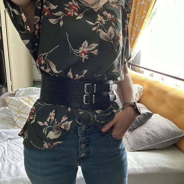 Corset Belt Leather,women Waist Belt,basque Belt,leather Peplum Belt ...