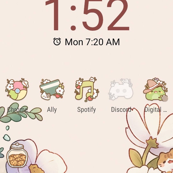 Cute Cottagecore App Icon Set | Kawaii Aesthetic Theme for Android Ios ...