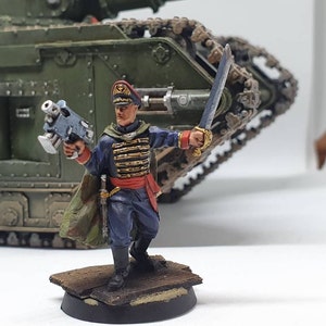 Commissar Ciaphas Cain warhammer 40k 28mm miniature | Etsy