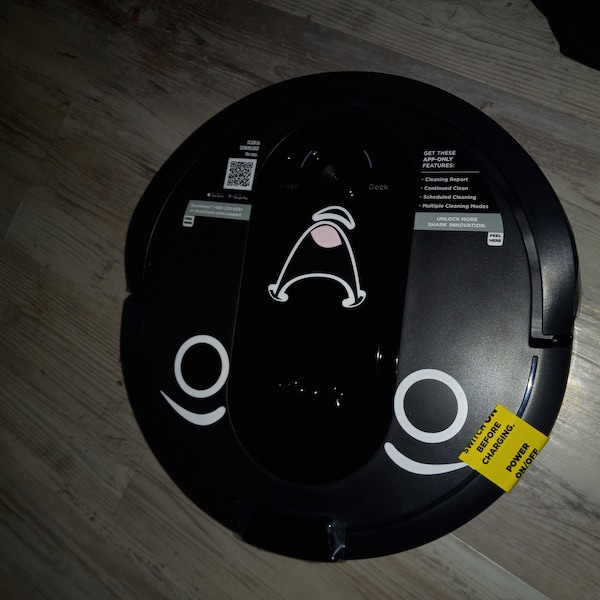 Happy Face Robot Face Decals for Your Robotic Floor Vac, Roomba Braava ...