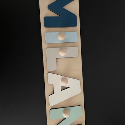 Puzzle Personalized Gift for a Child Puzzles With a Name Wooden Puzzle ...