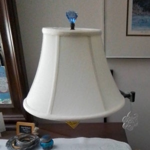 Set of 2 Gorgeous Porcelain Lamp Shade Finials Shade Toppers 2 Tall Fit ...