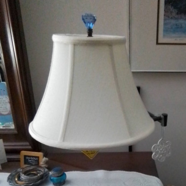 Set of 2 Acrylic Diamond Lamp Shade Finials, Harp Toppers - Etsy