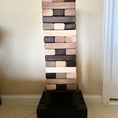 Giant Wood Tic Tac Toe Board Game Easel Stand Tall at 24in X 24in ...