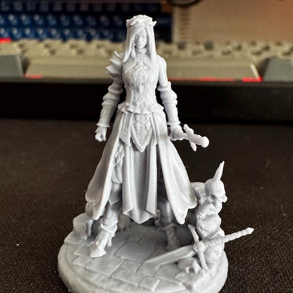 Fantasy Winged Rabbit Miniature | Flying Arcane Hyrnin Figure ...