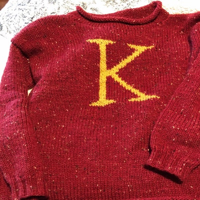Custom Hand Knit Weasley Sweater - Etsy