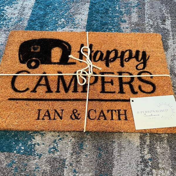 Personalised Coir Camper Trailer Doormat - Etsy