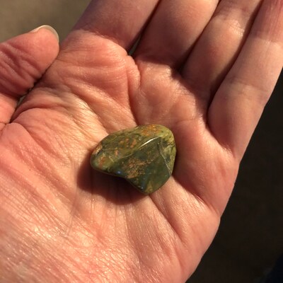 Unakite Tumbled Stone,one Unakite, Energy Stone, Meditation Stone ...