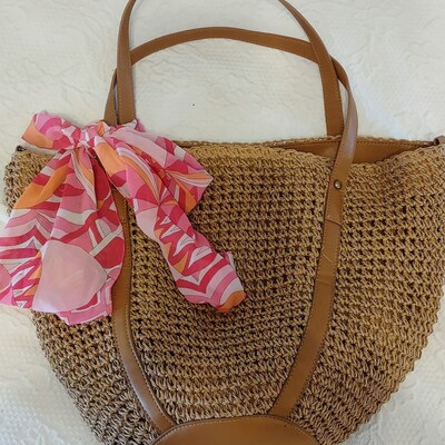 Retro Style Tote Bag Handmade Crochet Purse, Crochet Purse, Hand Woven ...