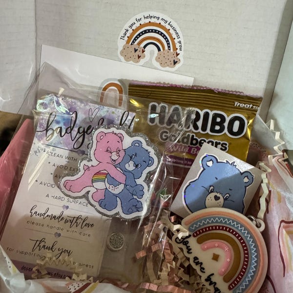 Grumpy Bear With Coffee Inspired Badge Reel,cna, RN, Nurse, Glitter ...