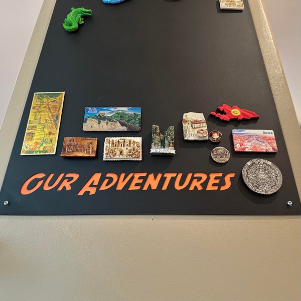 Travel Keepsake Organizer, Travel Magnet Display Board, Travel ...