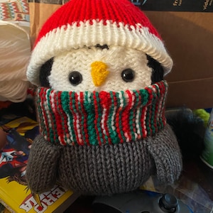 Baby Penguin Circular Knitting Machine Pdf Pattern Sentro Addi Express ...