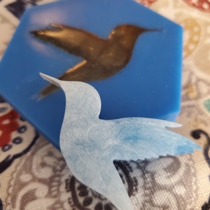 Mini Hummingbird Silicone Mold Shiny Mould for Resin and Pendants ...