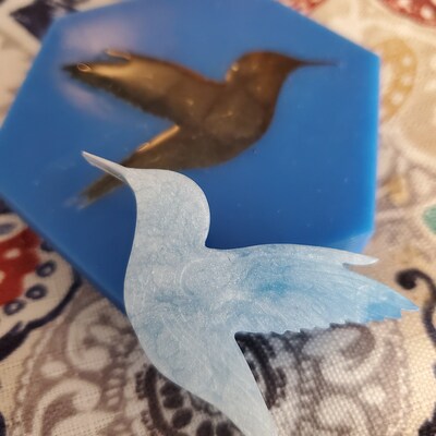 Mini Hummingbird Silicone Mold Shiny Mould for Resin and Pendants ...