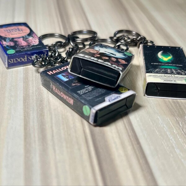 Miniature VHS Inspired Movie Keychain Charm Tons of Titles You Choose ...