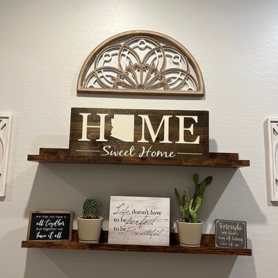 Arizona Home Sweet Home, Arizona Wall Art, Arizona State Decor, Arizona ...