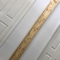 Completed Custom Made Personalised Wooden Ruler Height Chart - Etsy ...
