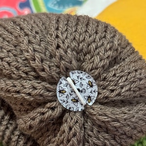 Large Plain Pompom Keeper Buttons, the Original Removable Pompom ...