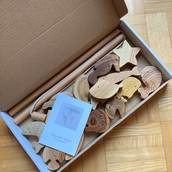Wooden Blocks Montessori Toddler Blocks Waldorf Wooden Blocks Natural ...
