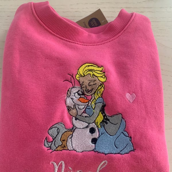 3D Freeze Wall Olaf Head Embroidery Design Olaf Embroidery Design, 2 ...