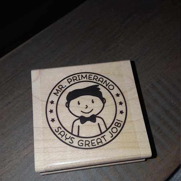 Personalized Male Teacher Rubber Stamp - Etsy