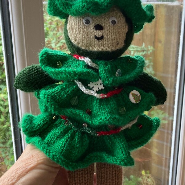 Christmas Tree Doll. Toy Knitting Pattern. Christmas Decoration. PDF ...