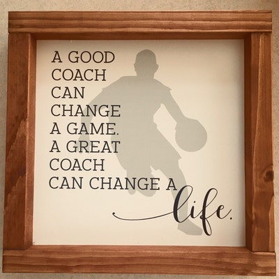 Coach Sign Coaches Gift End of Season Gift End of the Year Teacher Gift ...