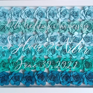 Graduation Cap Flower Shadow Box Assorted Paper Flower Box | Etsy