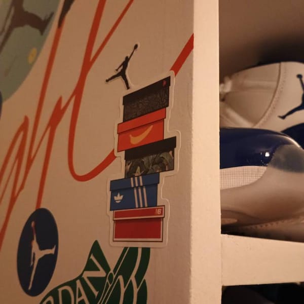 Nike Shoe Box Sticker Sneakerhead Gift for Sneaker Lover Sneaker Art ...