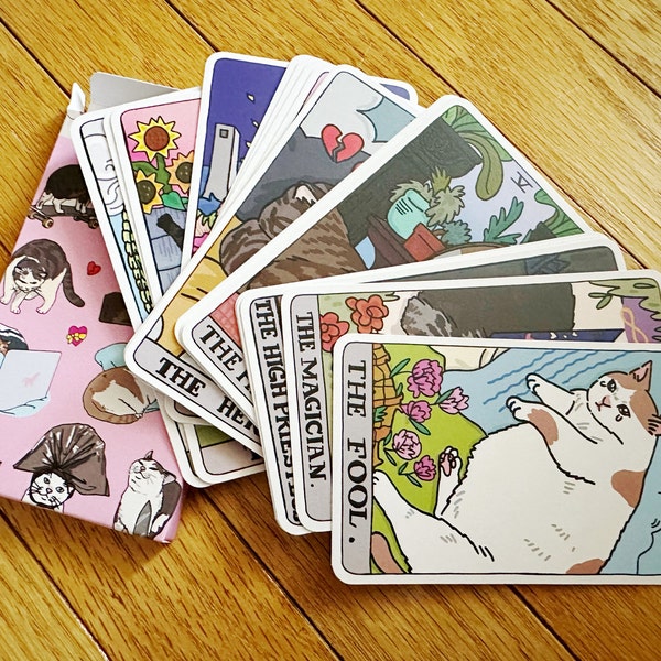 Original Cat Meme Tarot Deck 22 Major Arcana - Cat Meme Tarot, Funny ...