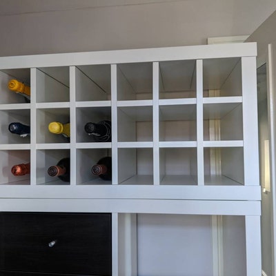 Ikea Kallax Expedit Shelf Insert for 9 Bottles up to 10 X 10 Cm Bottle ...