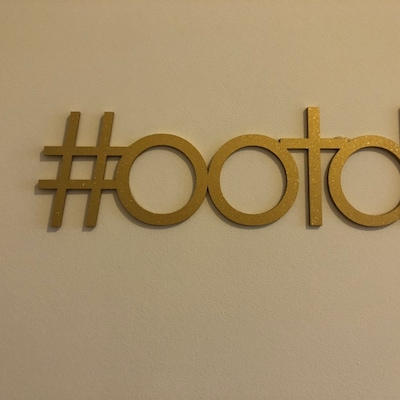 OOTD Hashtag Outfit of the Day Wall Sign, 14w X 4.5h, OOTD Wood Fashion ...