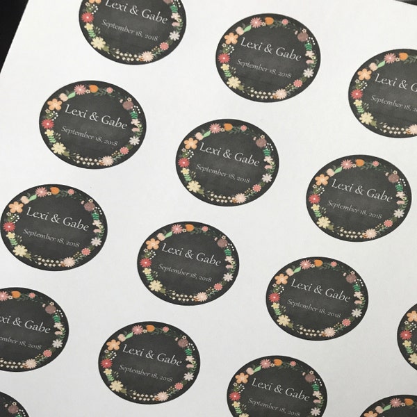 50% OFF SALE Round Chalkboard {editable} Labels - Cards - Notes ...