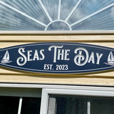 Personalized Custom 100% PVC 47 Carved Beach House - Etsy