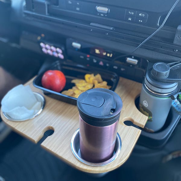 The Original Sprinter Snack Tray Cup Holder 2019+ Bamboo - Etsy