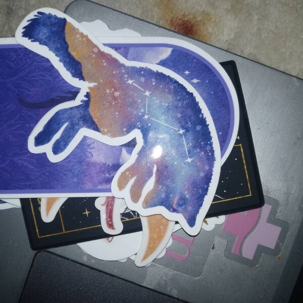 Celestial Dragon Moon Sticker | Fantasy Animal Vinyl Sticker ...