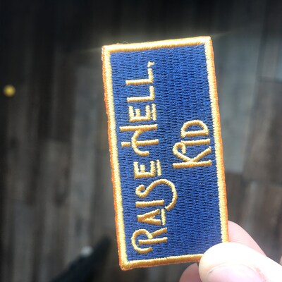 Raise Hell Kid Embroidered Iron-on Patch for Clothing, Hats and Bags Southern Outlaw Country ...