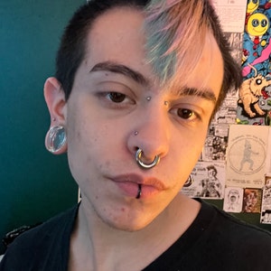 ARCTIC BLUE Triple Stack Fan Hinged Segment Ring Clicker - Etsy