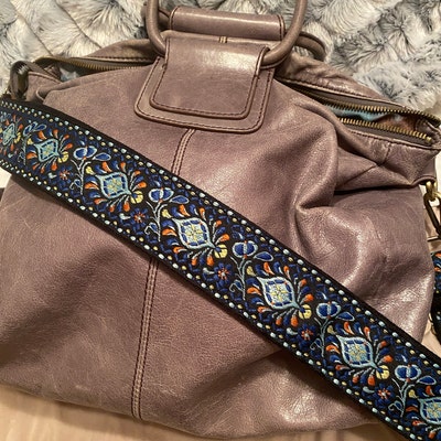 Slim Retro Purse Strap, Geometric Pattern, Replacement Crossbody Strap - Etsy