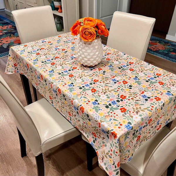 13 X 70 Rifle Paper Co Wildwood Collection Mint Floral Table Runner ...