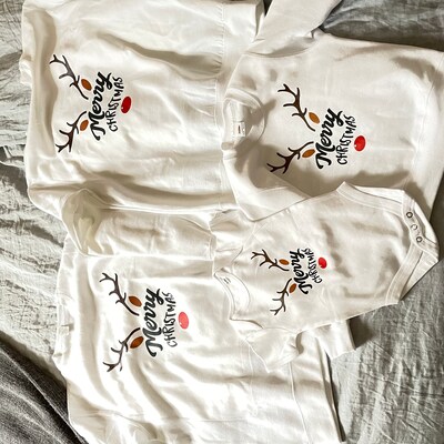 Reindeer Merry Christmas Jumper / Unisex Adult Kids Sizes / Rudolph ...
