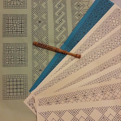 7 Bobbin Lace Patterns/ Patrones De Mundillo - Etsy
