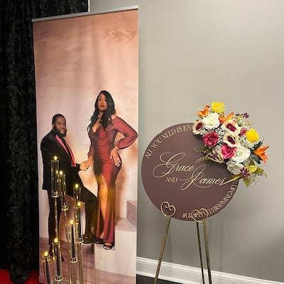 Custom Birthday Retractable Banner Stand INCLUDED With Full Color Print ...