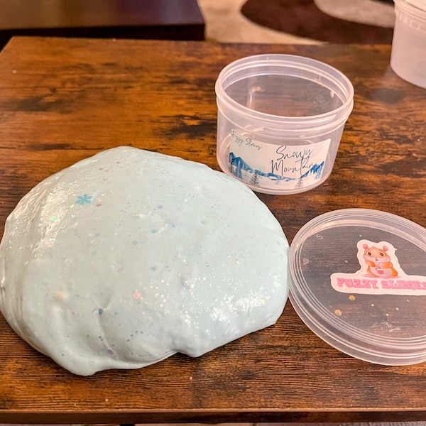 Snowy Mountain Clear, Clay, Jelly-butter Inflated Slime - Mountain Rain ...