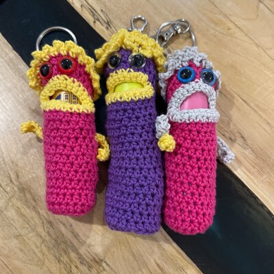 PATTERN: Big Mouth Lipstick Case Crochet Pattern Lipbalm Crochet Bag ...