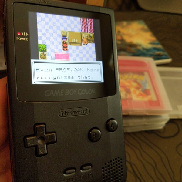 Custom Backlit IPS XL Nintendo Gameboy Color Solid Black by ...
