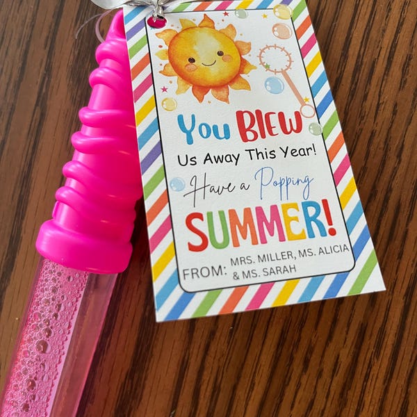 Editable Hope Your Summer is Buckets of Fun, Summer Gift Tag, Buckets ...