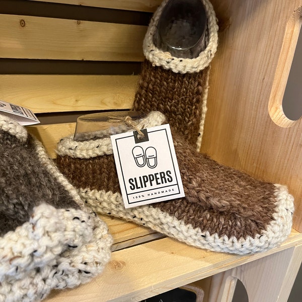 Printable Slipper Tags & Wrap Labels: Crochet Knit Packaging (digital ...