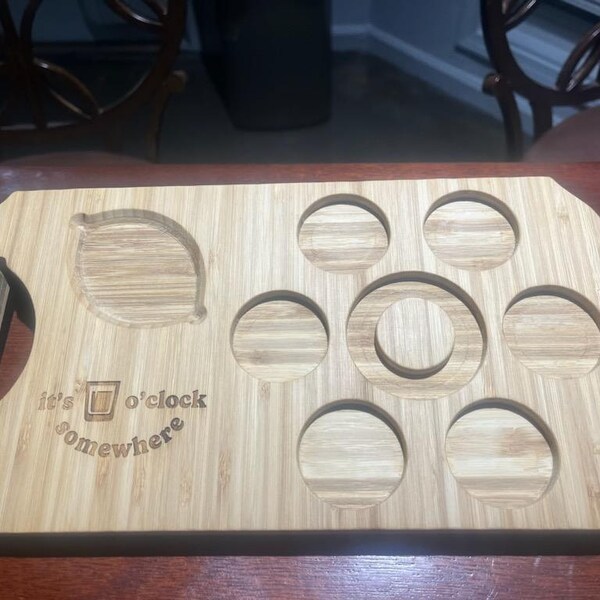 Personalized Round O' Shots Board - Custom Engraving - Etsy