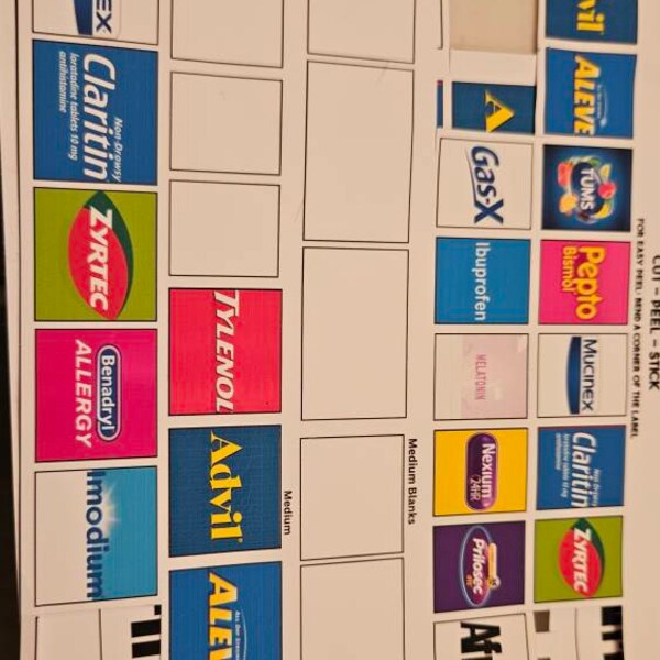 The Pocket Pharmacy Stickers for the Medimate 1 & 2 Pill Case Stickers ...